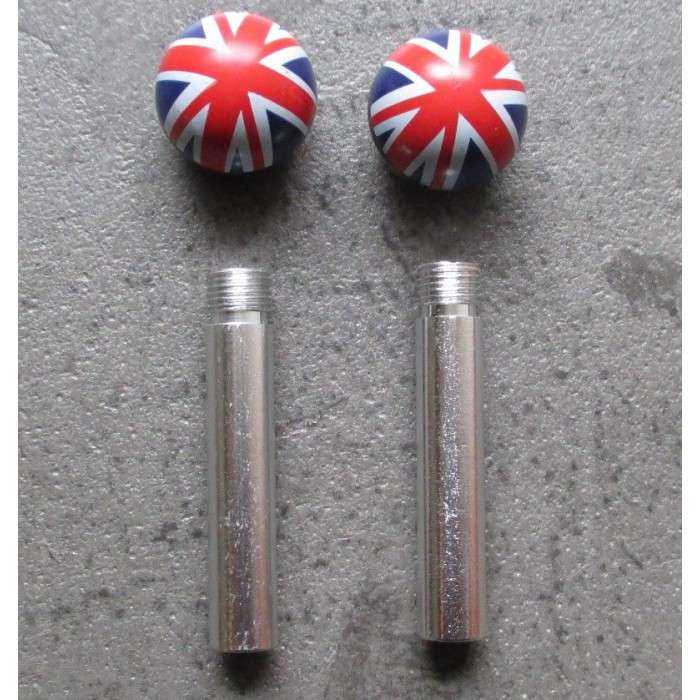 English flag holder latches x2 auto universal american