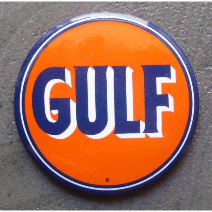 magnet gulf round oil petrol deco garage loft dinner fridge