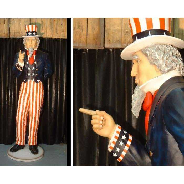 Statue Uncle Sam Giant 260cm Large Size Statue Deco USA