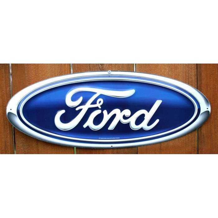 Ford logo oval deco garage loft diner usa tole metal