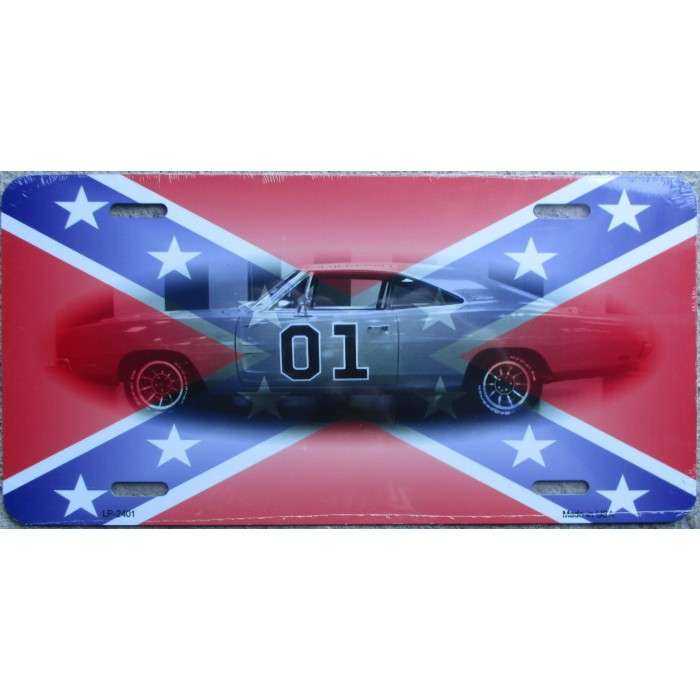 License plate car General Lee Rebel Dodge US