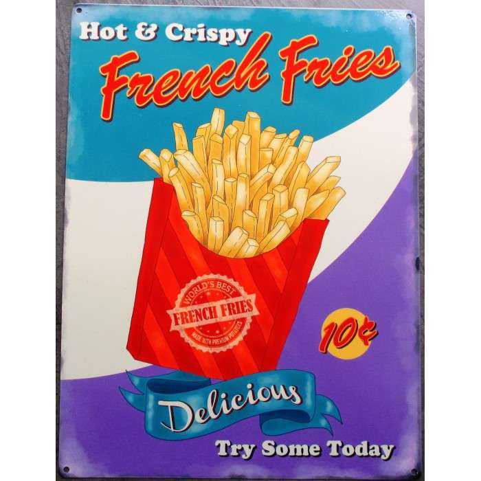 plate french fries fries deco restaurant snack kitchen bar