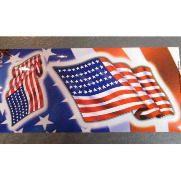 American flag sticker USA Flag 2 sticker per board
