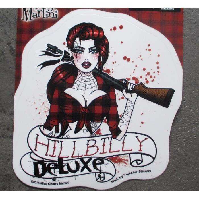 Sticker Pin Up Hillbilly Deluxe Rockab Sticker