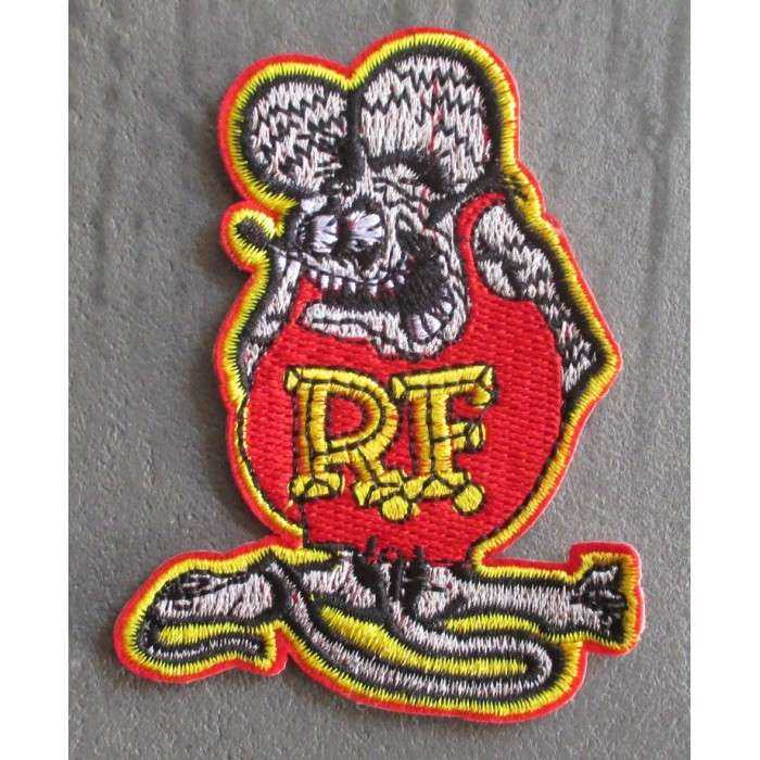 patch rat fink grey 8cm patch thermo-adhesive badge hot rod kustom