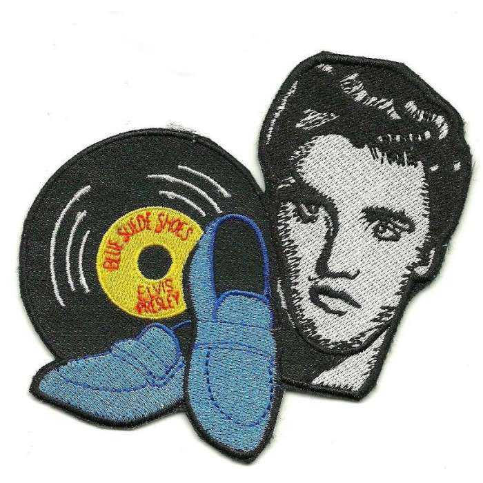 Patch Elvis Presley Blue Suede Shoes Rock Roll King Patch