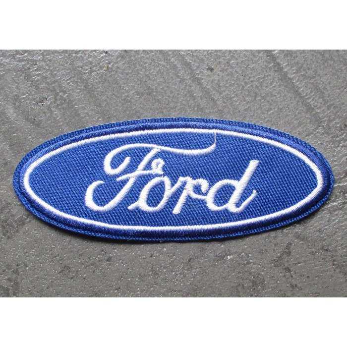 patch ford logo oval blue thermoadhesive auto 10x7cm