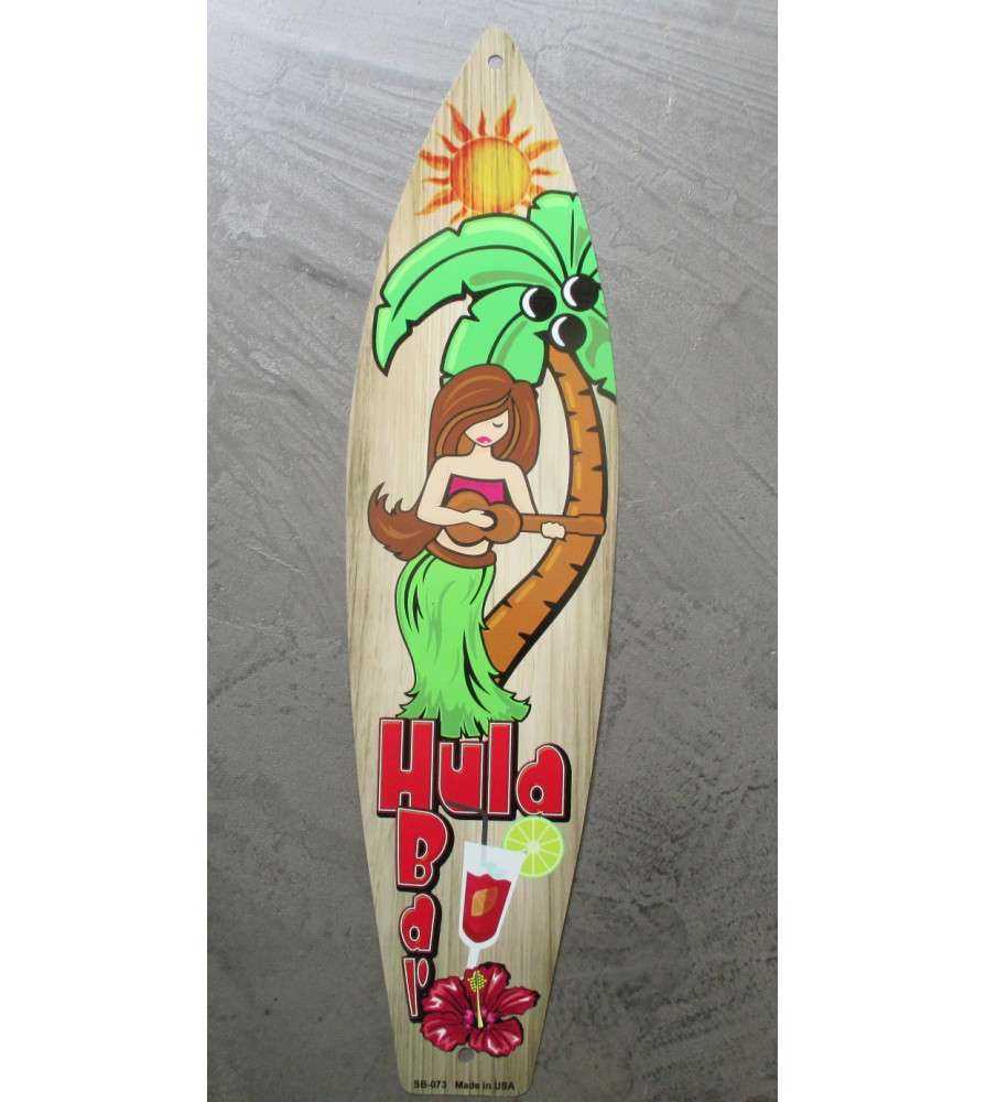 Hula Bar Plate with Hula Girl and Palm Tree in the Shape of American ...