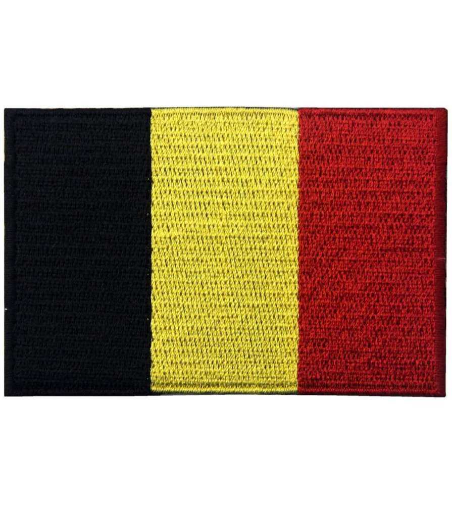 Patch flag Belgium 6x3.5 cm Belgian thermo-adhesive badge