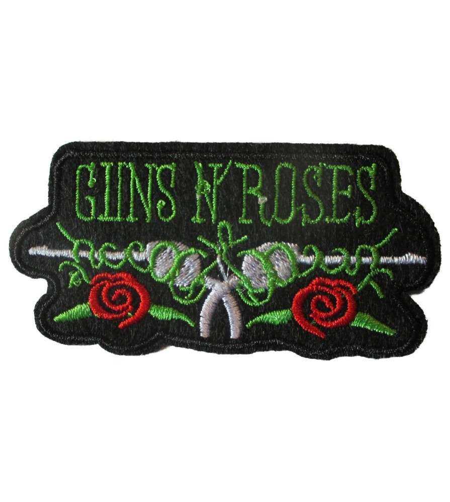 patch du groupe guns n roses petit modele fleur 7.5x3.5 cm ecusson ...