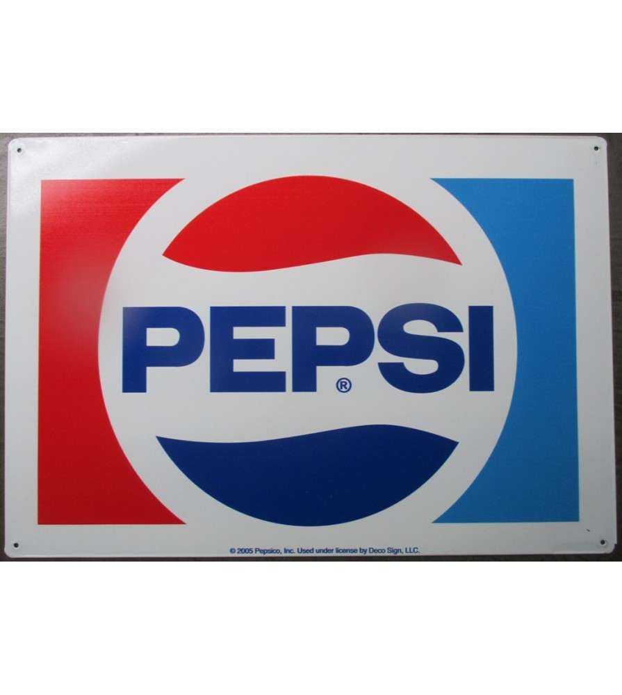 plaque pepsi cola logo classic 40x30 tole deco cuisine bar